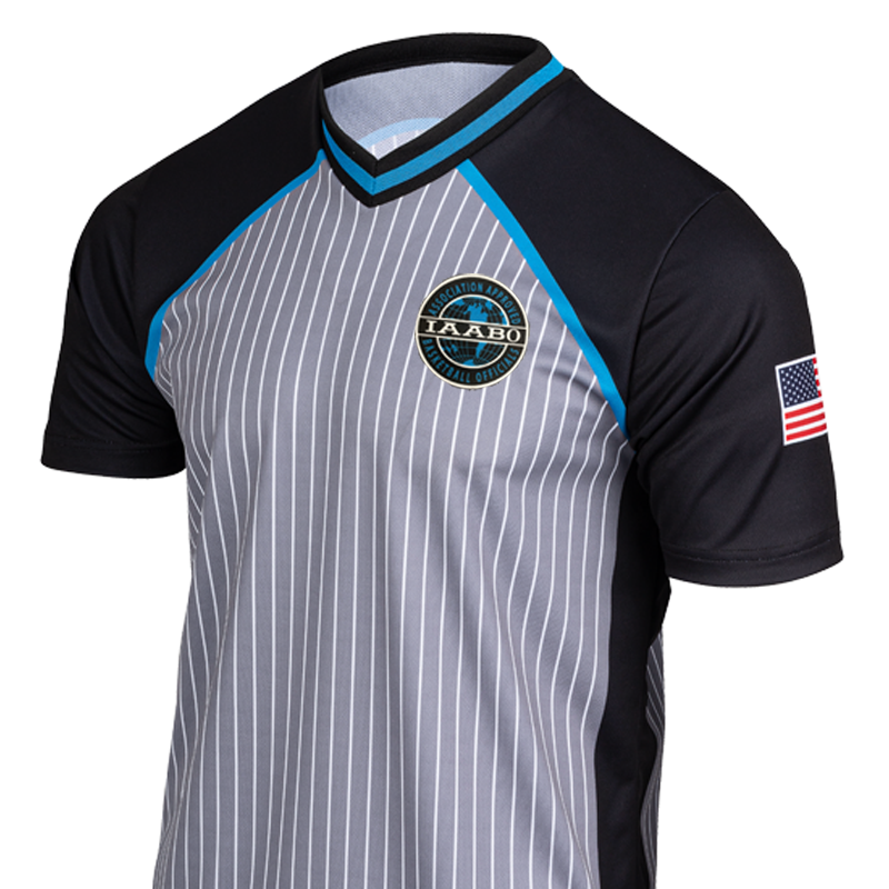 I240WFSL/I239WFLS IAABO Board 4 Grey V-Neck – Smitty Officials Apparel
